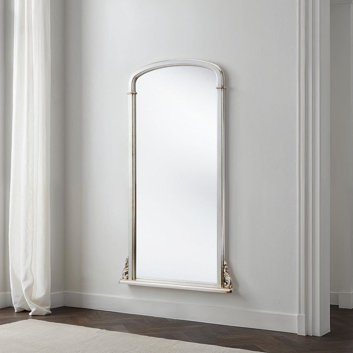 Eloquent Tall Georgian Silver Arch Mirror – Decorative Mirrors Online