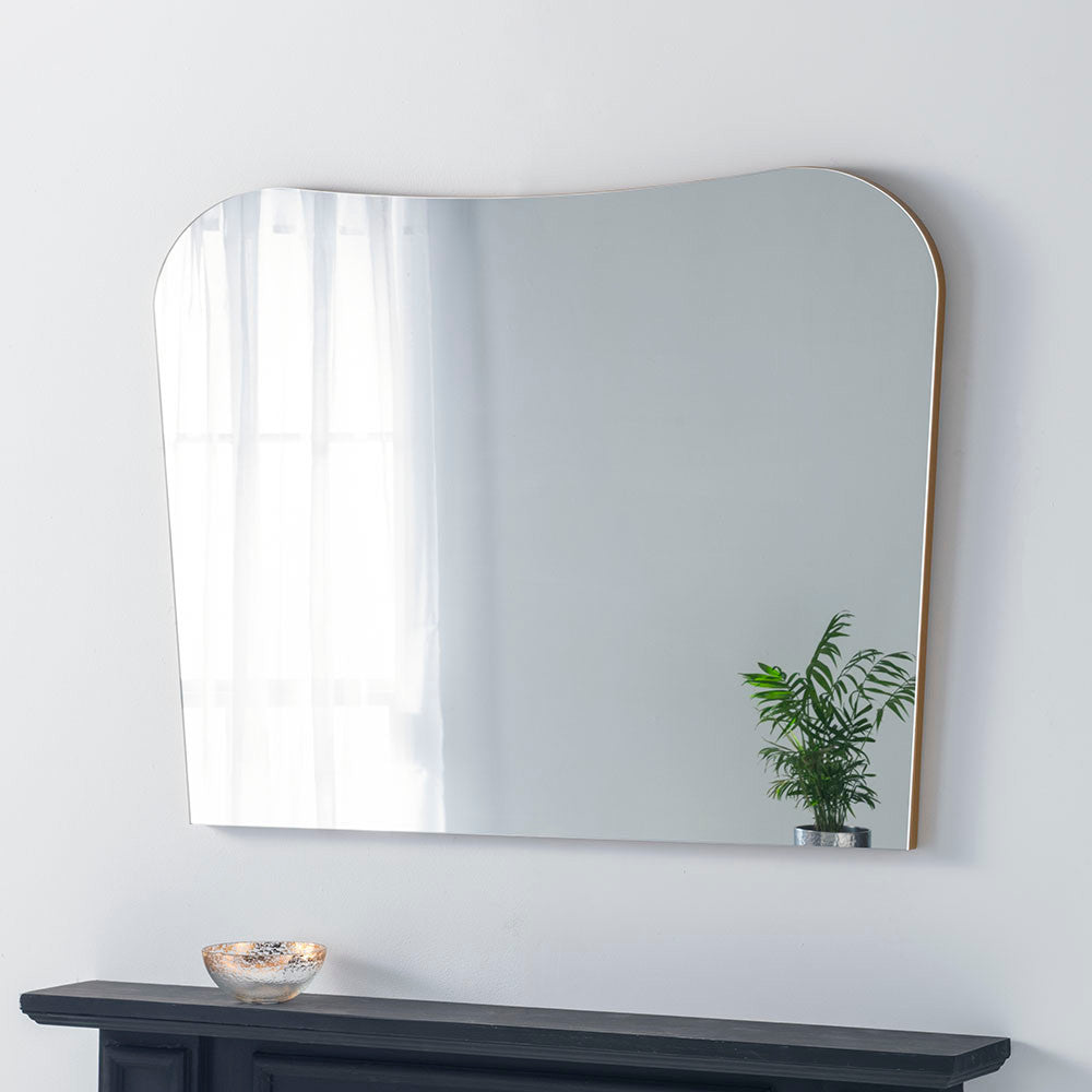 Irregular Curved Shaped Mantle Mirror – Decorative Mirrors Online