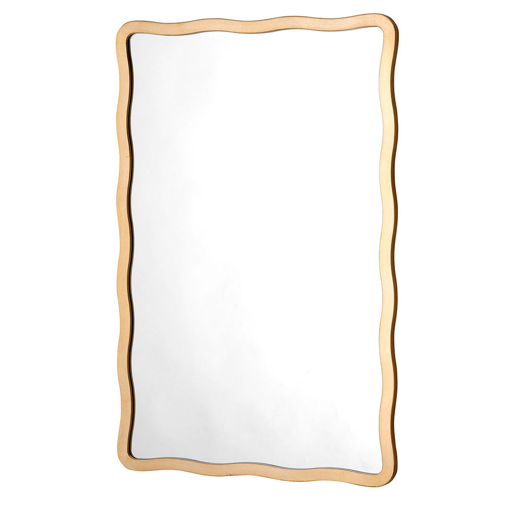 Wavy Edge Rectangular Gold Mirror – Decorative Mirrors Online